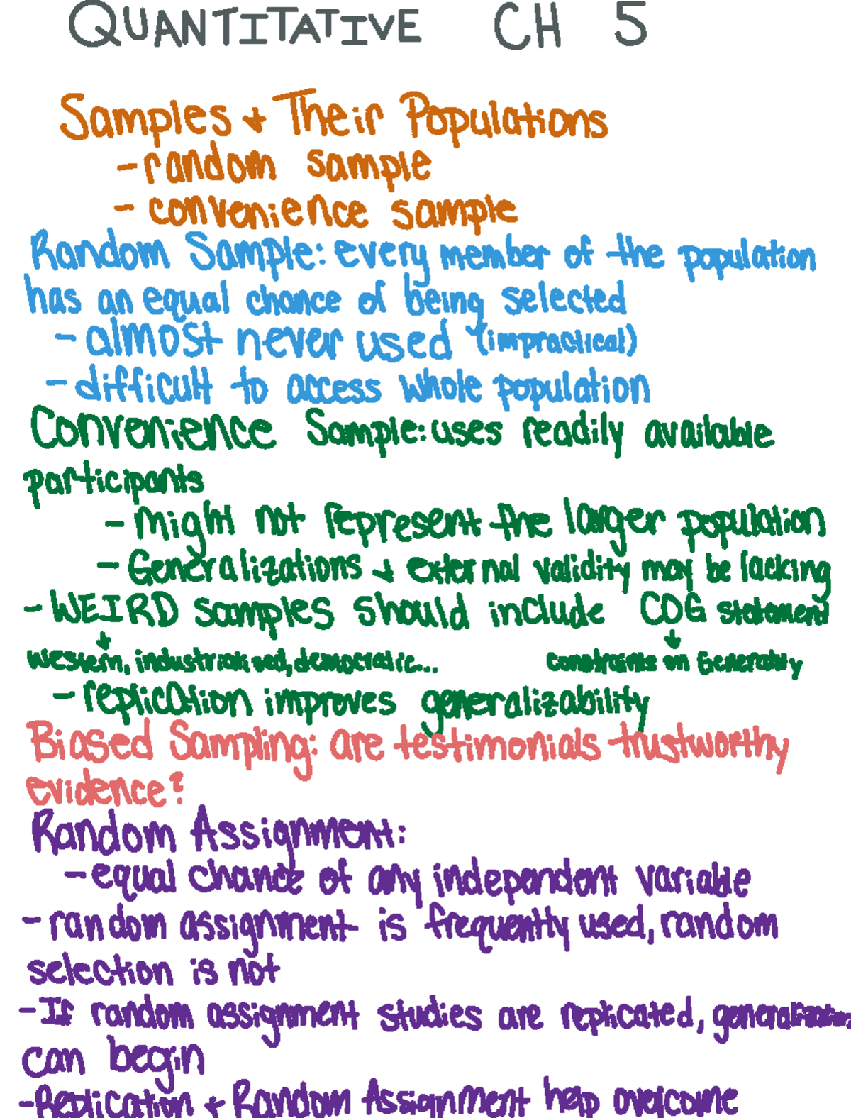 Chapter 5 - Notes from textbook, PowerPoint, and lecture - 0 Samples ...