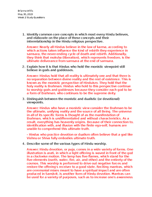 Week 3 Study Questions - answers - Brianna Willis June 7, 2023 Week 3 ...