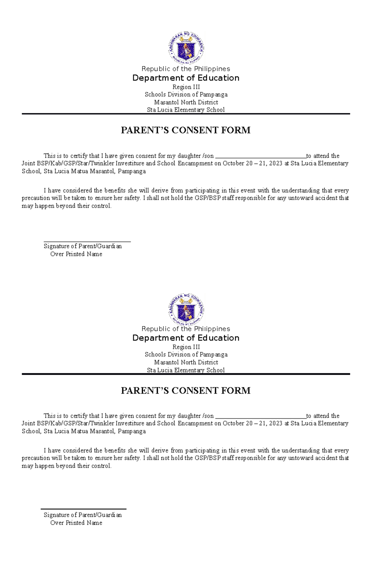 Parents-Consent-Form - Republic of the Philippines Department of ...
