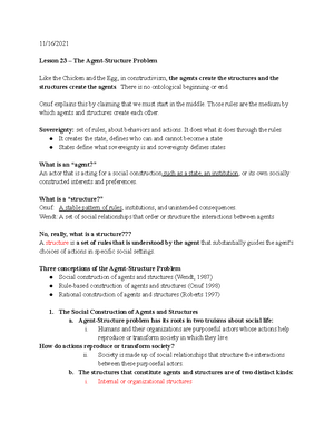 POSC 303 - week 5 - 9/ Lesson 9 – Structural Realism and Power ...