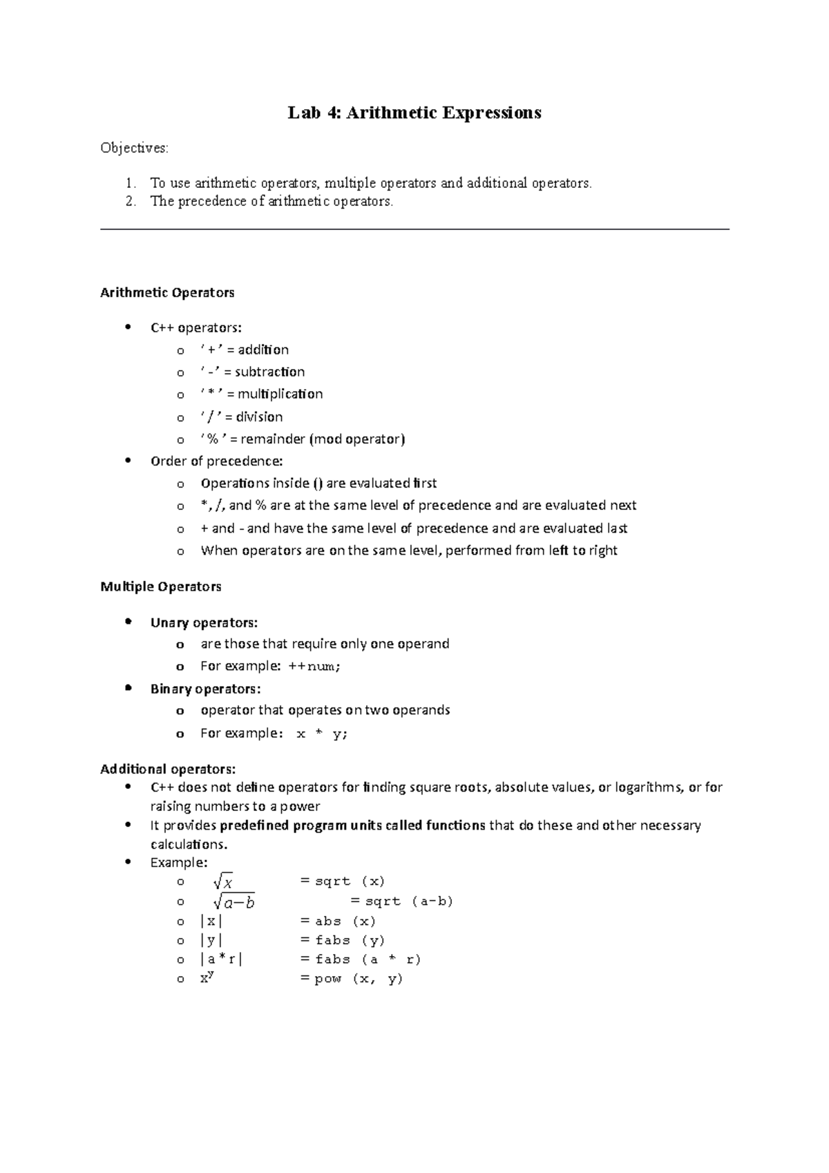 CSC126 Tutorial 4 why wouldnt they let me have this for free - Lab 4 ...
