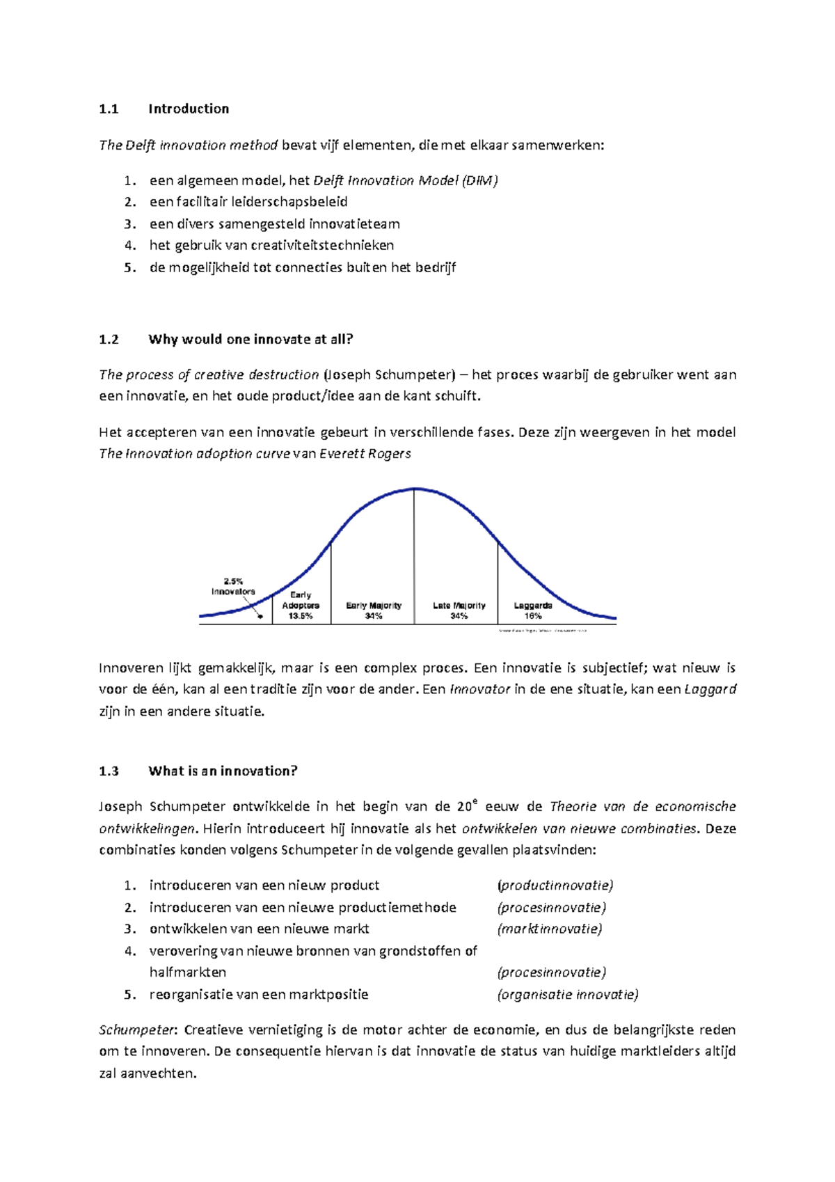 Samenvatting The Delft Innovation Method - Hoofdstuk 1 - 1 Introduction ...