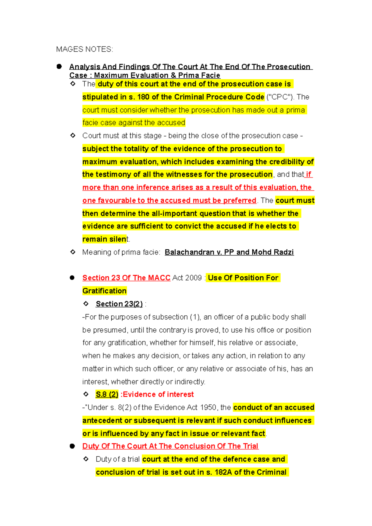 Mages Notes - MAGES NOTES: Analysis And Findings Of The Court At The ...