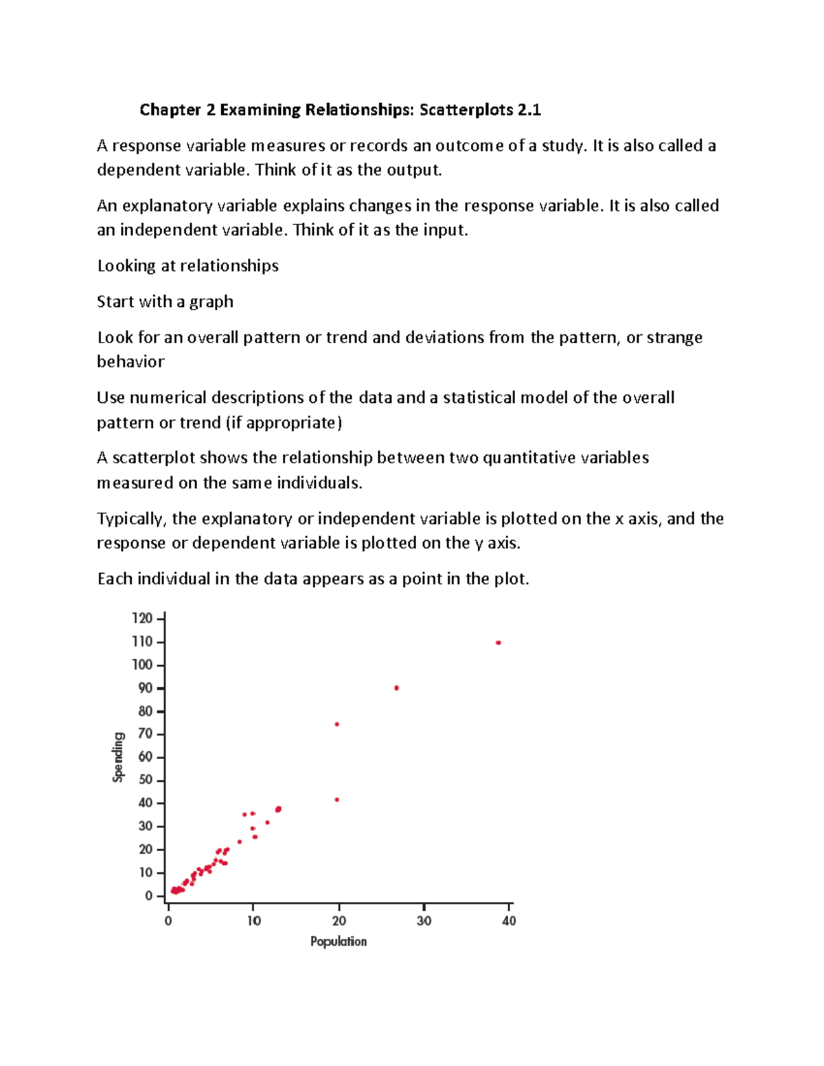 SC-MATH-1532 Chapter 2 part 1 - Chapter 2 Examining Relationships ...
