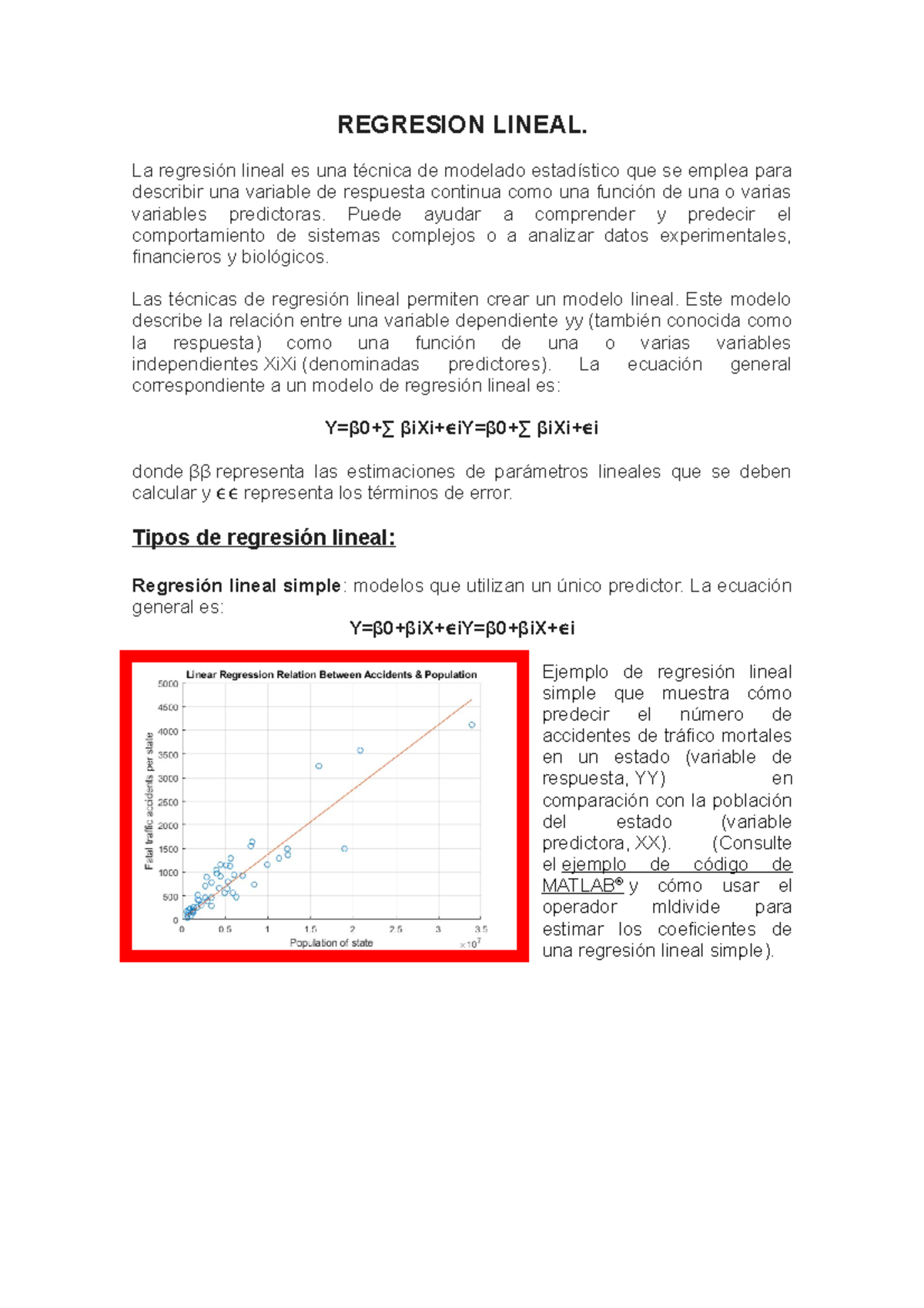 Regresion Y Correlacion Lineal - REGRESION LINEAL. La regresión lineal ...
