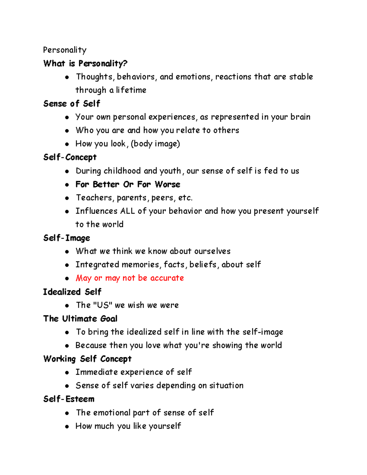 Personality - Personality What is Personality? Thoughts, behaviors, and ...