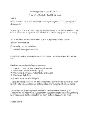 Week 11 and 121 - Reviewer - Week 11 and 12: Adjustments Recap on the ...