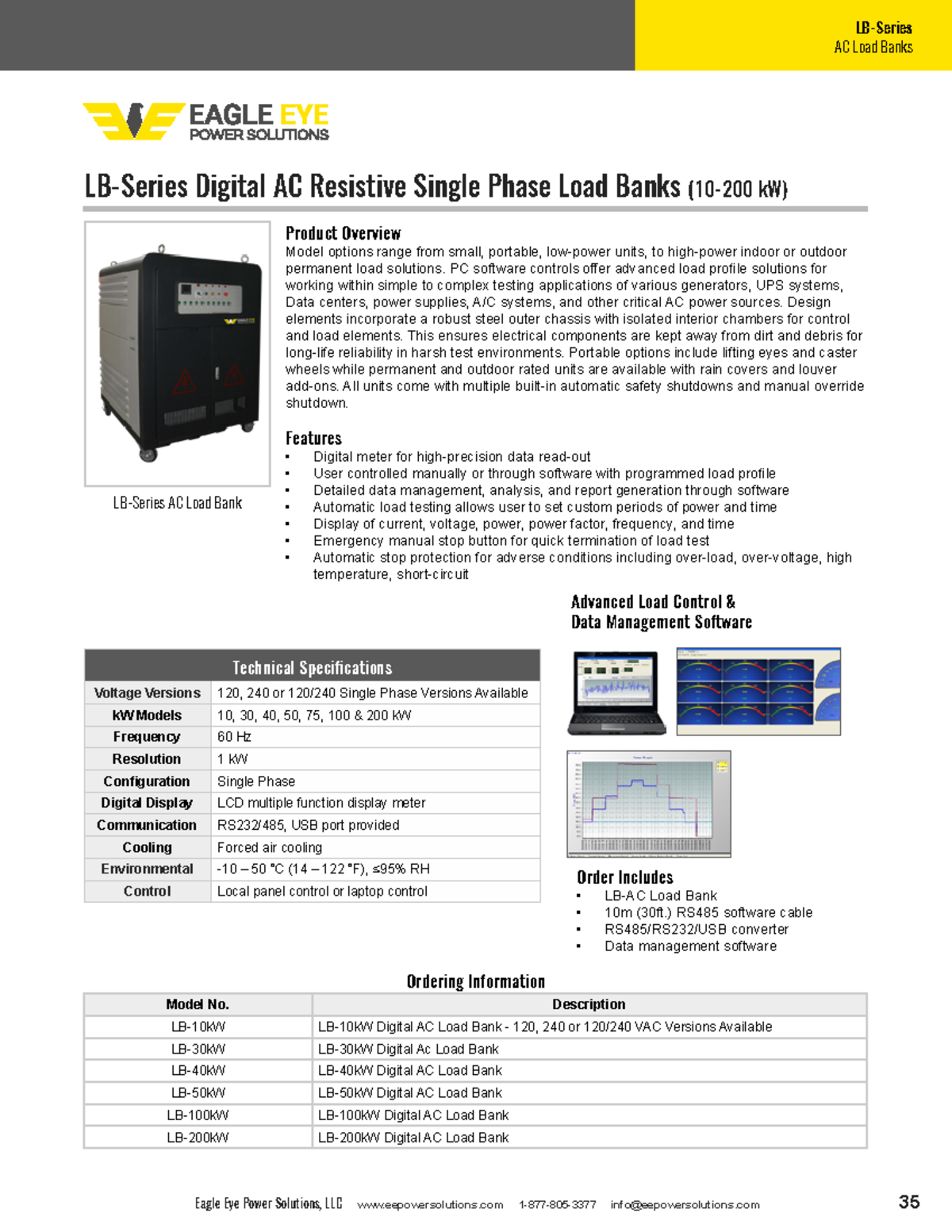 Lb series ac resisitve single phase data sheet 112019 - LB-Series ...