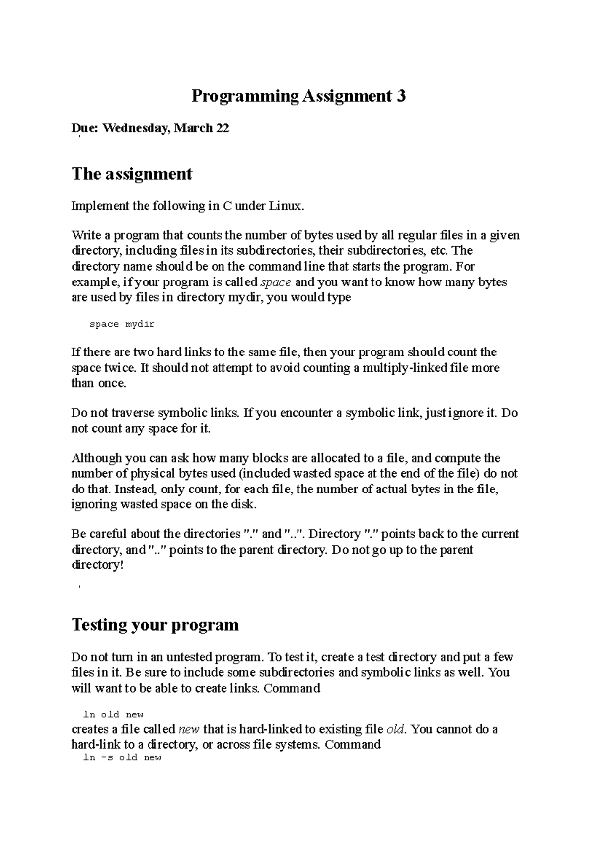 Programming Assignment 3 - Write a program that counts the number of ...