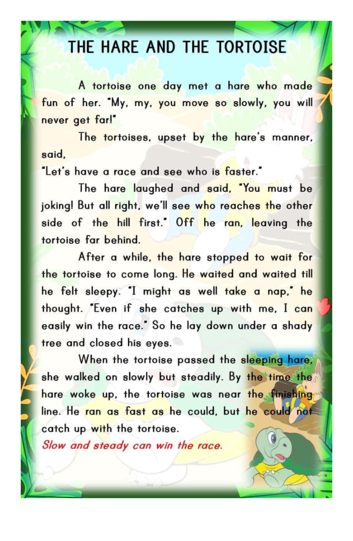 Stories WITH Moral Lessons - Bachelor of Elementary Education - Studocu