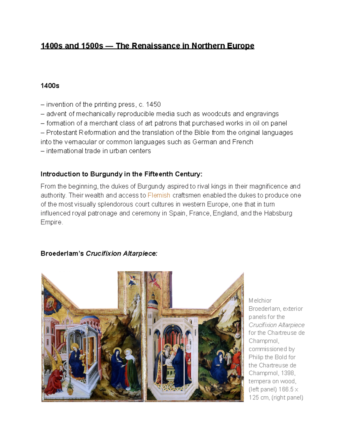 HA 111 Art History Week 6 - 1400s and 1500s — The Renaissance in ...