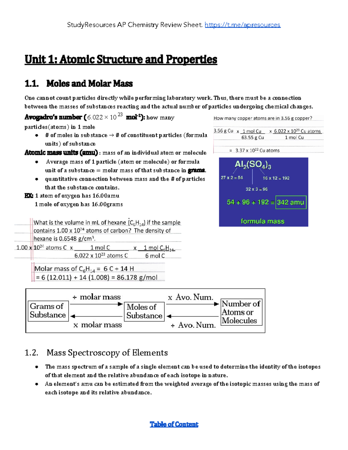 Fundamentals Chemistry Part 1 - StudyResources AP Chemistry Review ...