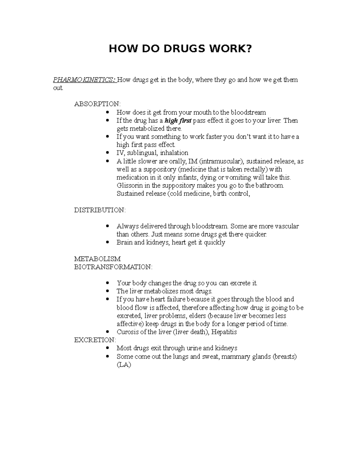 Lec 2 HOW DO Drugs WORK - Gwen Grosso - HOW DO DRUGS WORK ...