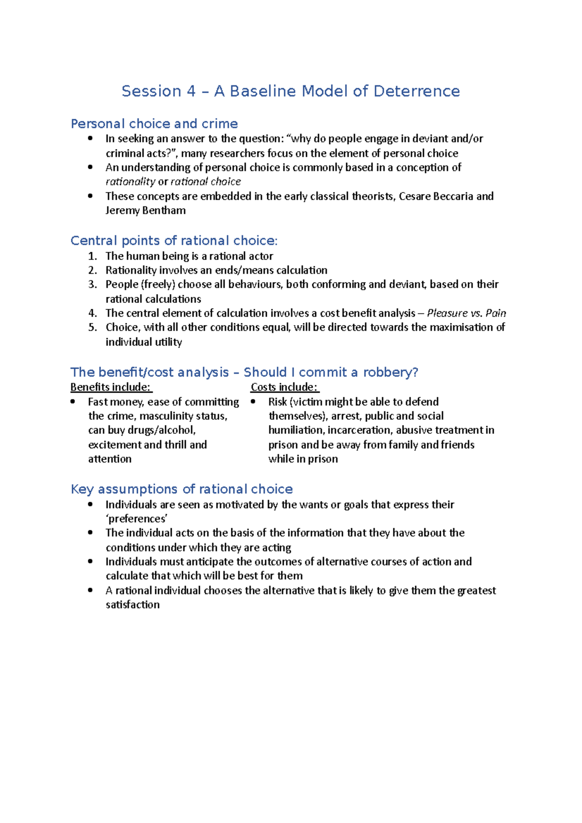04 A Baseline Model of Deterrence - Session 4 – A Baseline Model of ...