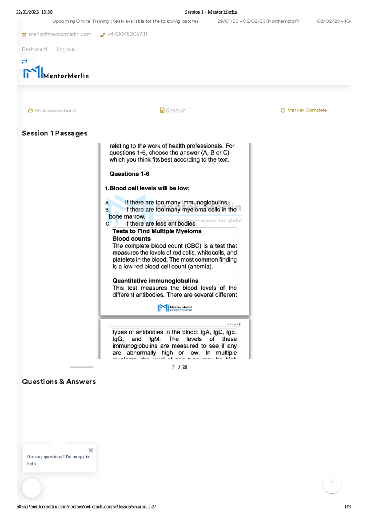 Session 1 - Mentor Merlin - 22/01/2023, 13:38 Session 1 - Mentor Merlin ...