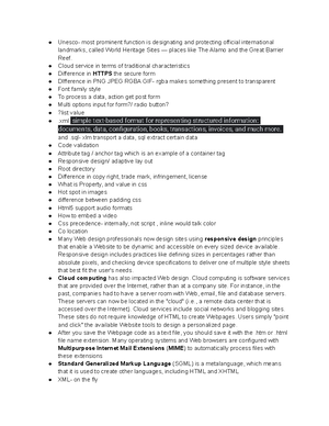 Lesson 2 HTML5 Coding -u Certify - 6/4/2021 Lesson 2 : HTML5 Coding -uCertify - Studocu