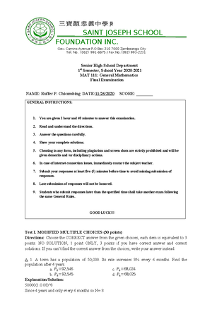 WS2 Statement of Comprehensive Income - Student’s Activity Worksheet 2 ...