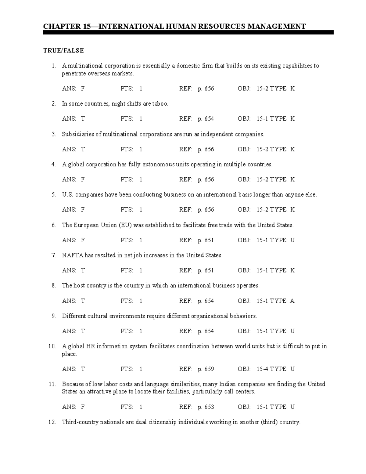 Sample/practice exam 2018, questions and answers - CHAPTER 15 ...
