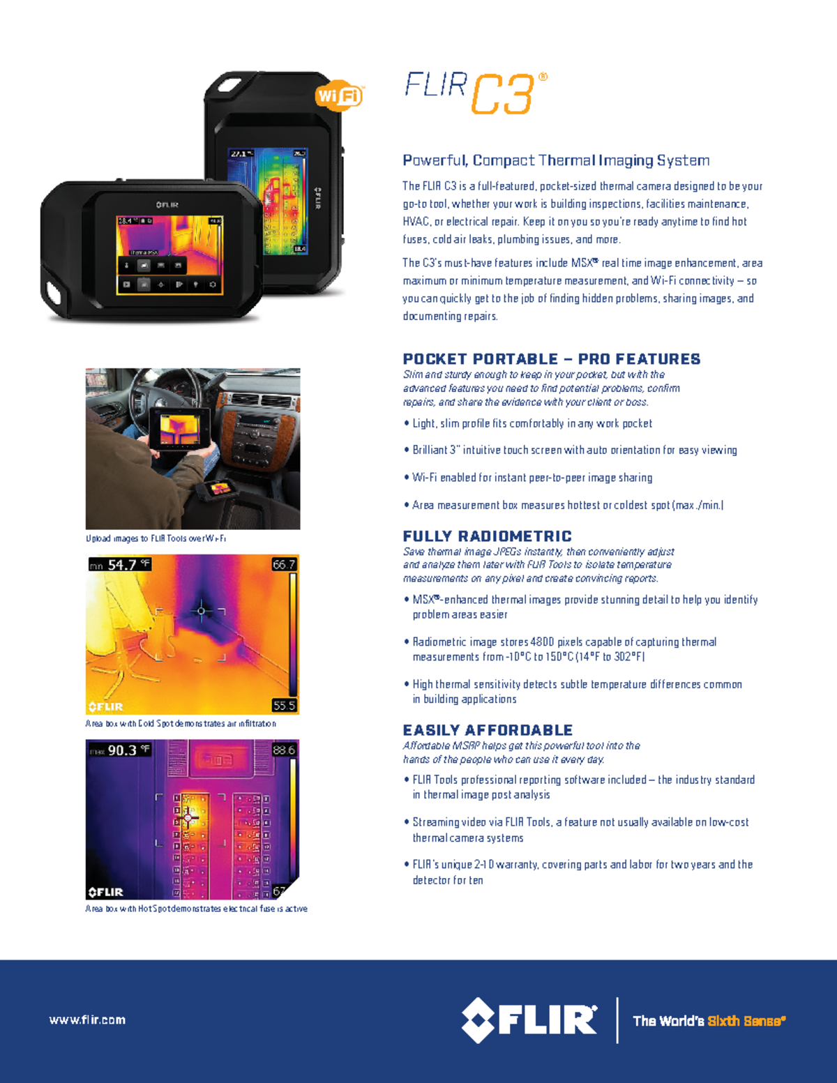 C3-Datasheet-US - Powerful, Compact Thermal Imaging System The FLIR C3 is a full-featured, - Studocu