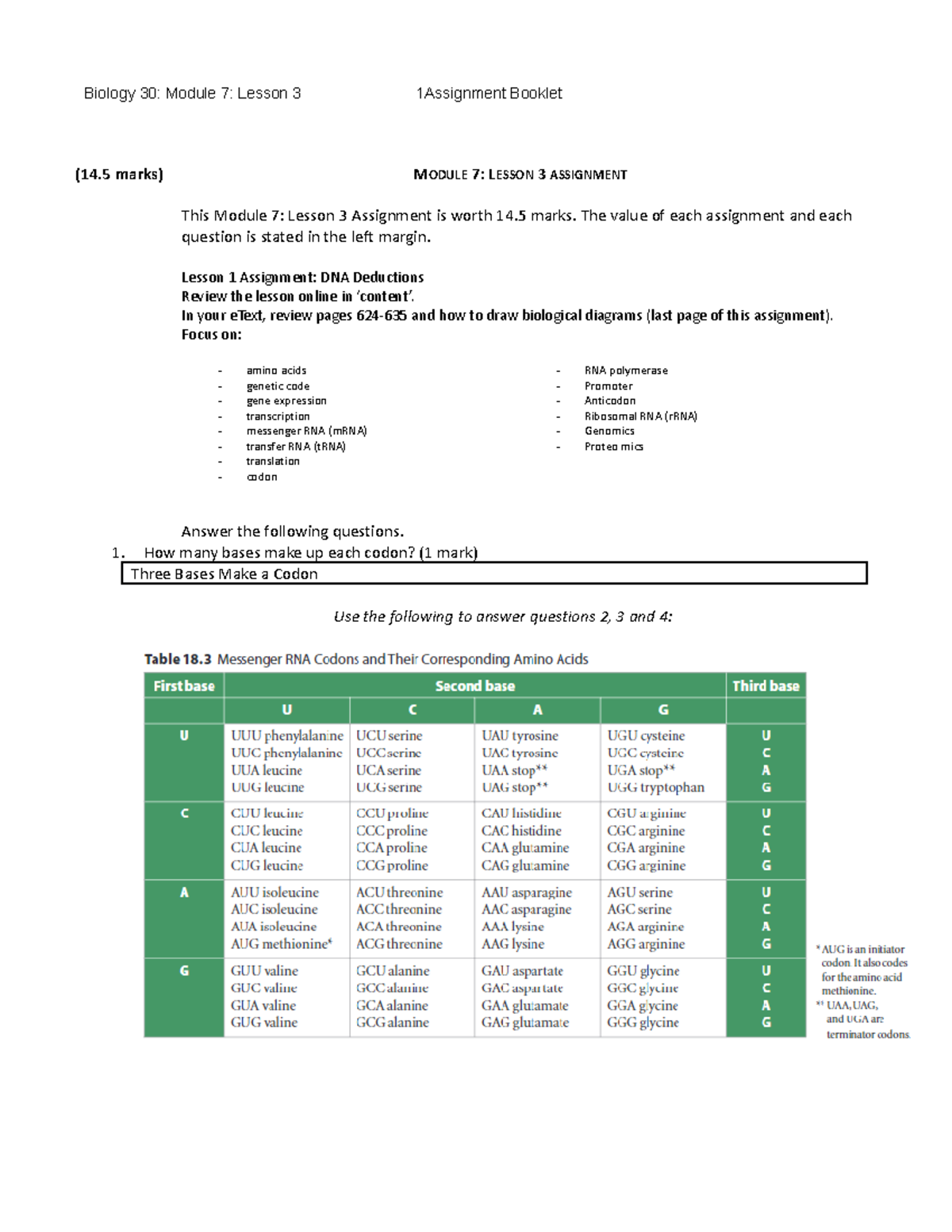 B30 m7 l03 assignment - All the answers are in the doc might wanna ...