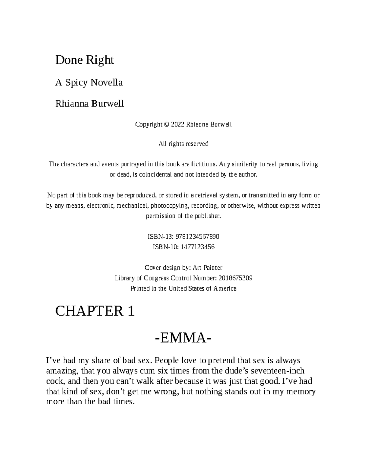 Done Right A Spicy Novella (Rhianna Burwell) (Z-Library) - Done Right A ...