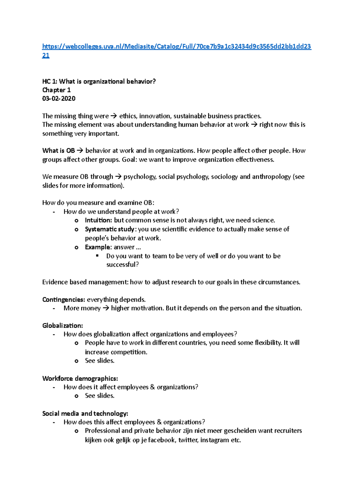 HC OB - webcolleges.uva/Mediasite/Catalog/Full ...