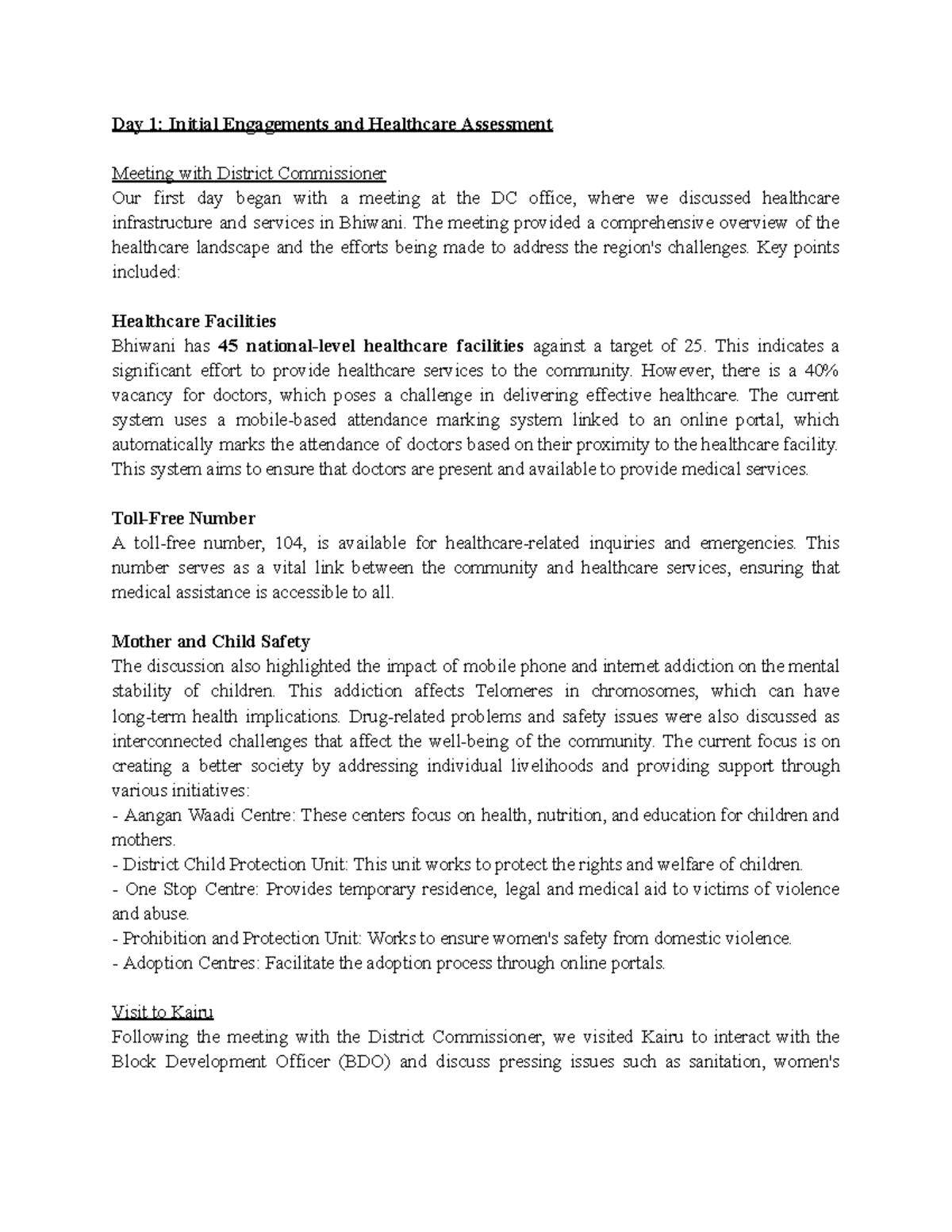 Day-wise Report - Summary Basic electronics and linear circuits - Day 1 ...