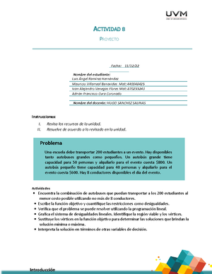 Actividad 10. Automatizada - • Pregunta 1 1 de 1 puntos Nombre de la plataforma educativa que ...