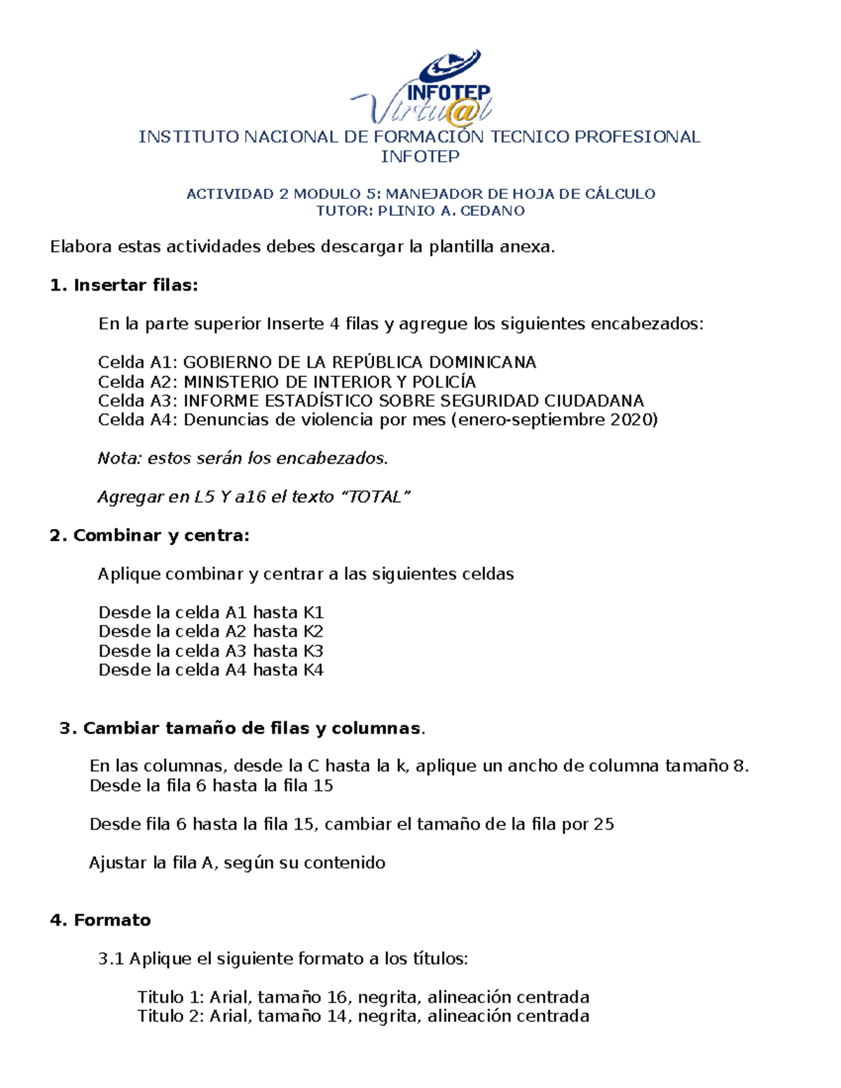 Actividad 3 Modulo 5 nuevo - INSTITUTO NACIONAL DE FORMACIÓN TECNICO ...
