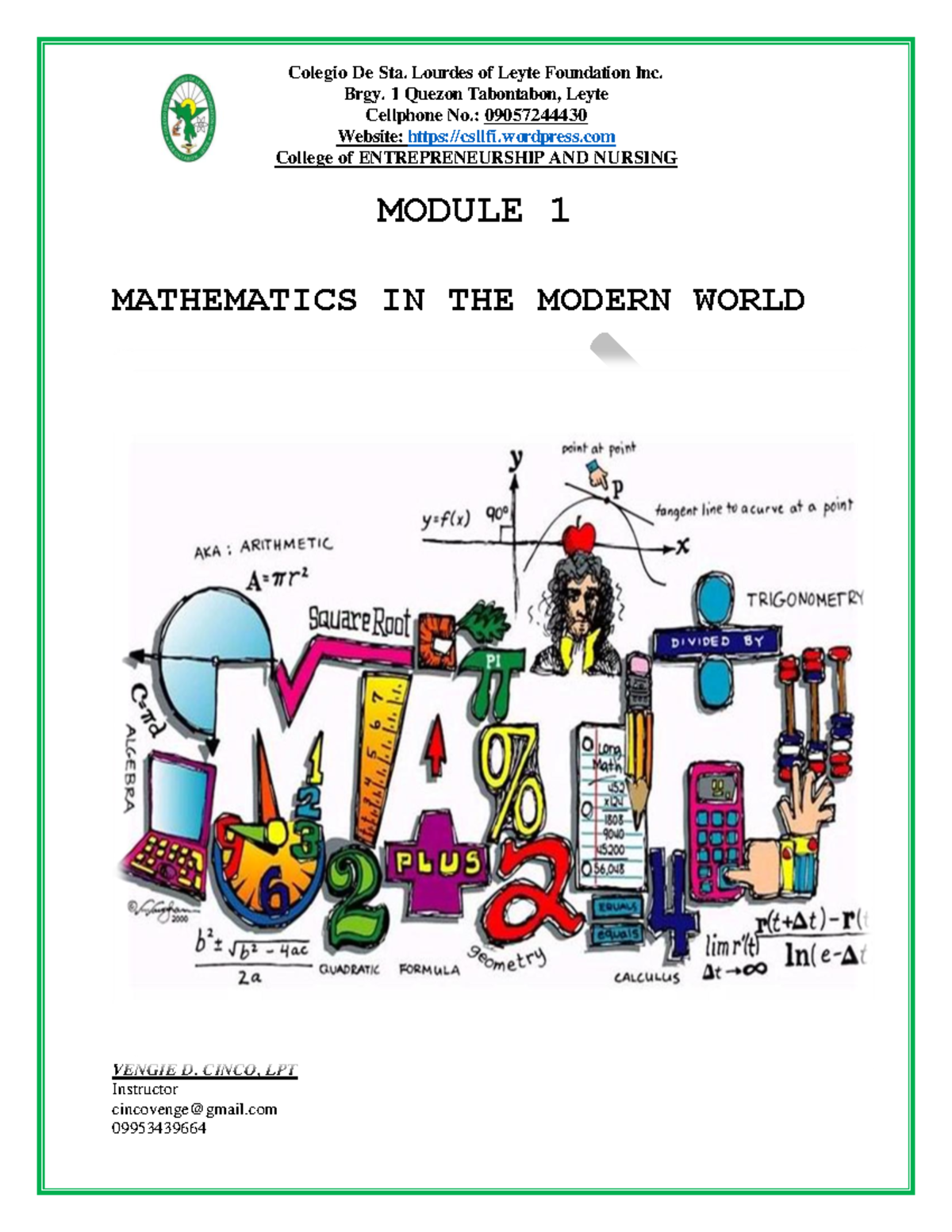 MATH 11 Module 1 Inductive and Deductive Reasoning - Brgy. 1 Quezon Tabontabon, Leyte Cellphone ...