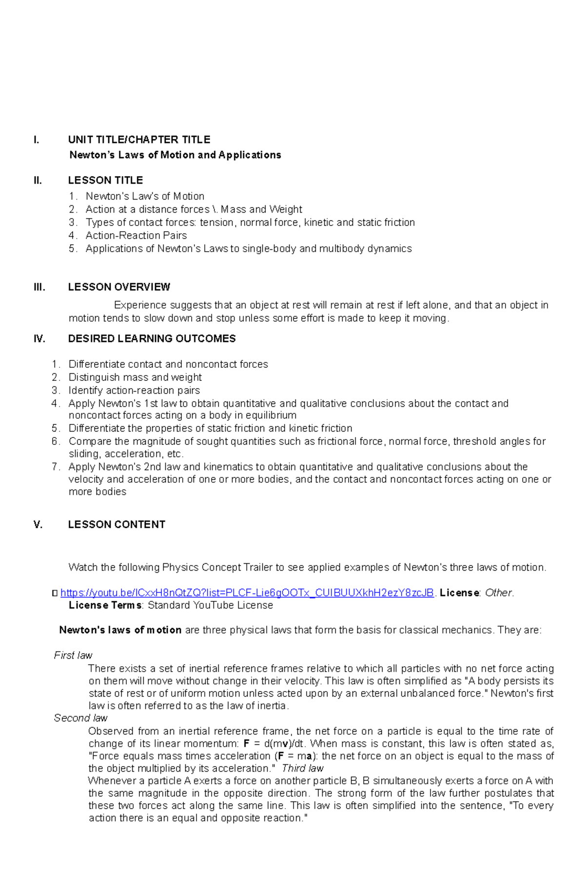 Biophysics-Module-1 - Complete Module 1 of Biophysics - I. UNIT TITLE ...