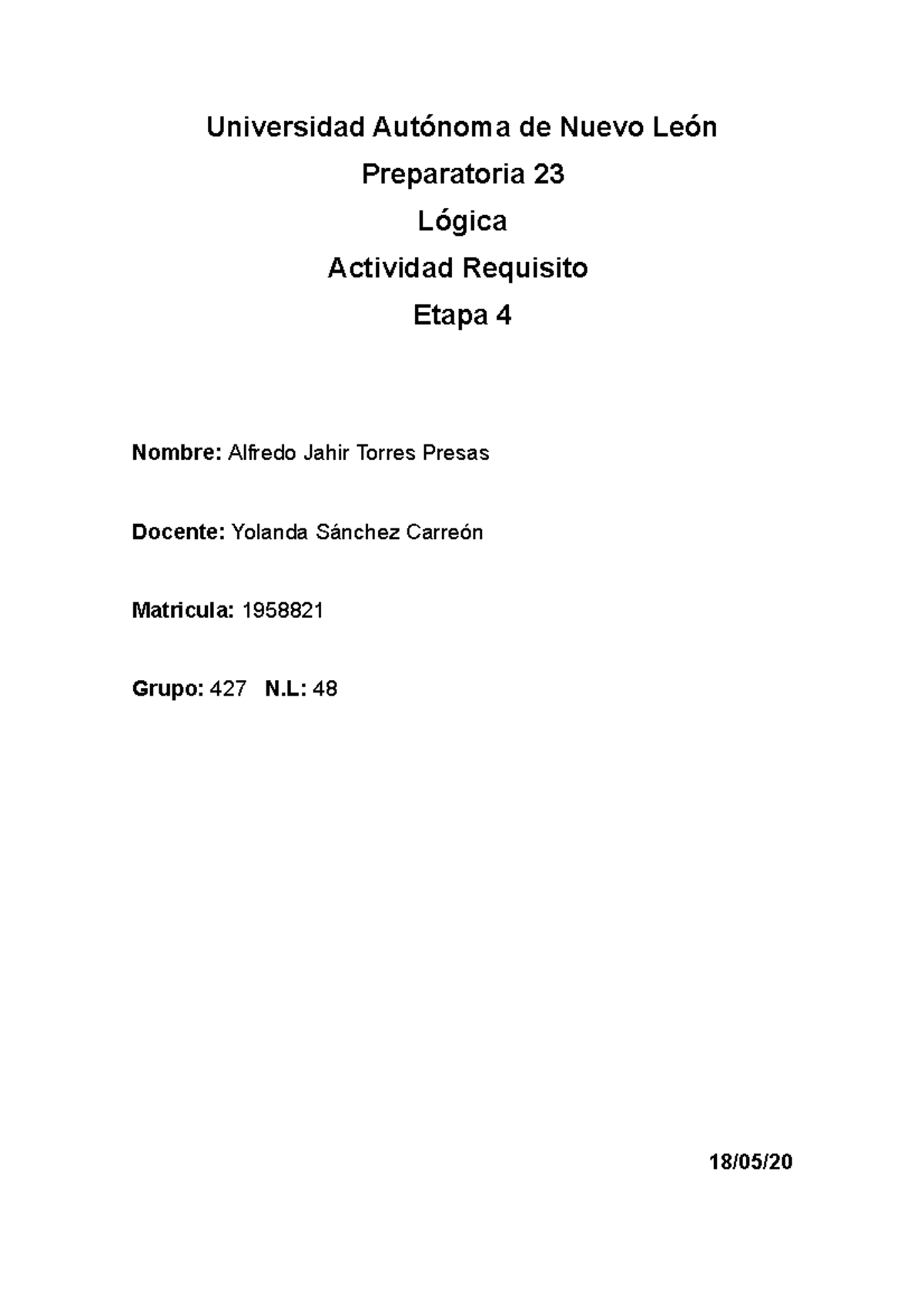 AJTP Requisito Logica - Pensamiento logico - Lógica - UANL - Studocu