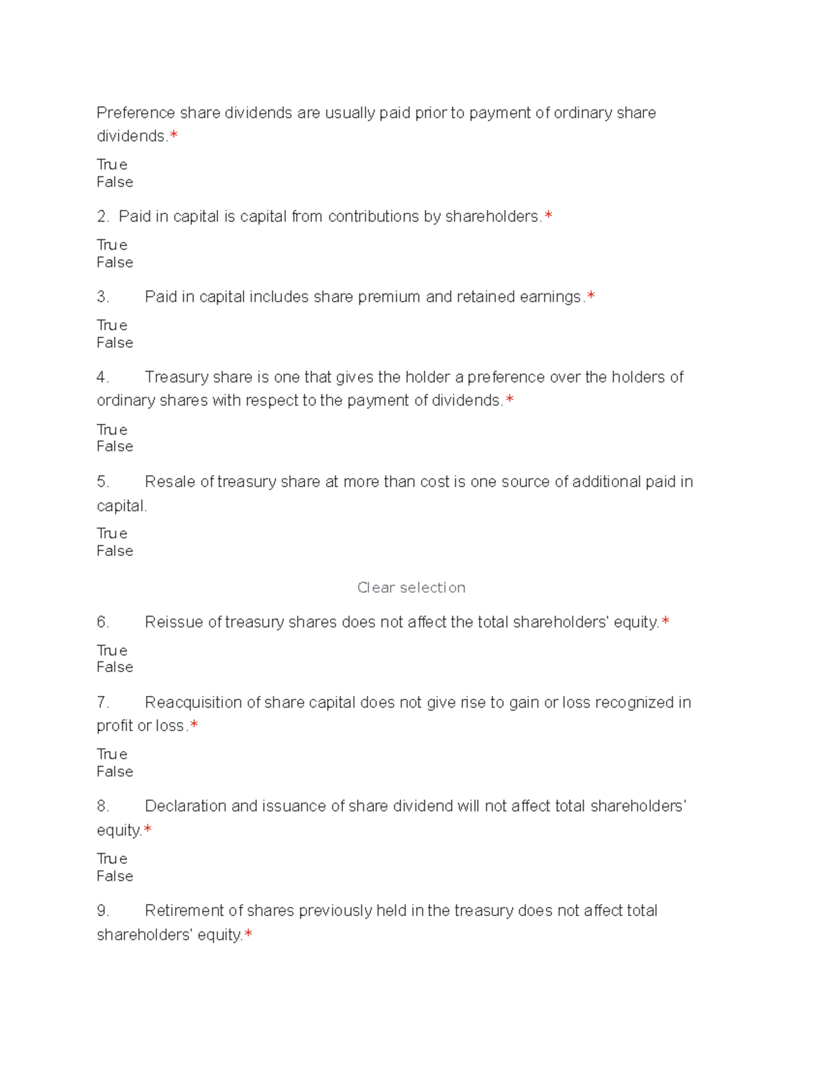 Preference share dividends are usually paid prior to payment of ...