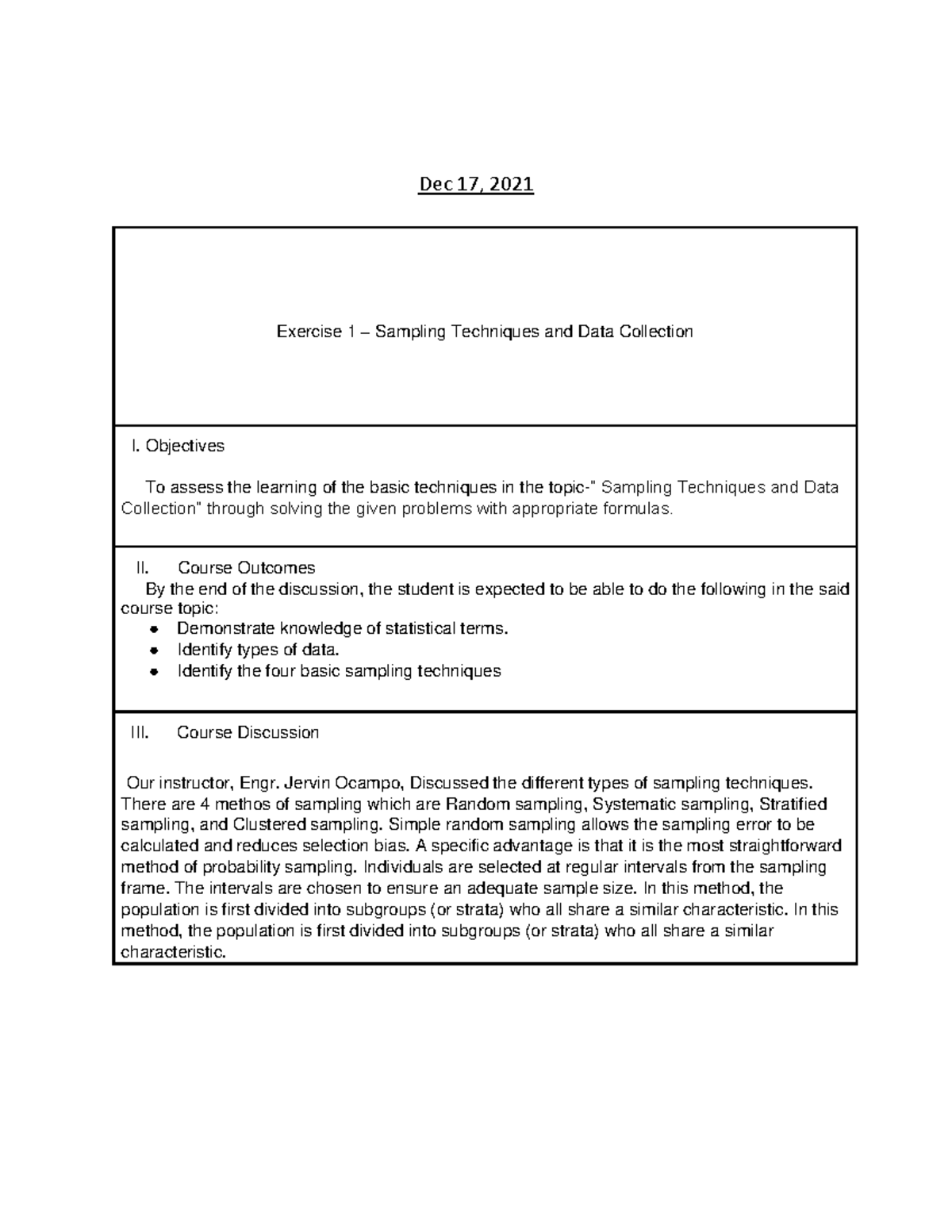 Data-Analysis - Mathematics - Dec 17, 2021 Exercise 1 – Sampling ...