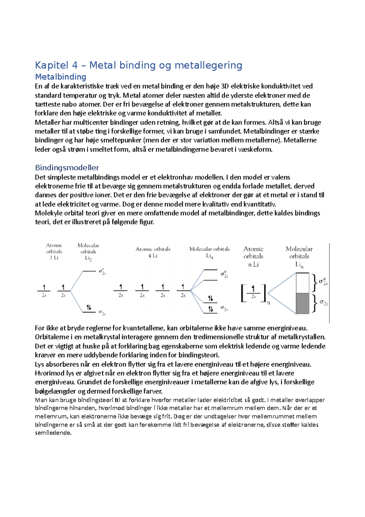 Kapitel 4 - Resumé Descriptive Inorganic Chemistry - Kapitel 4 Metal ...