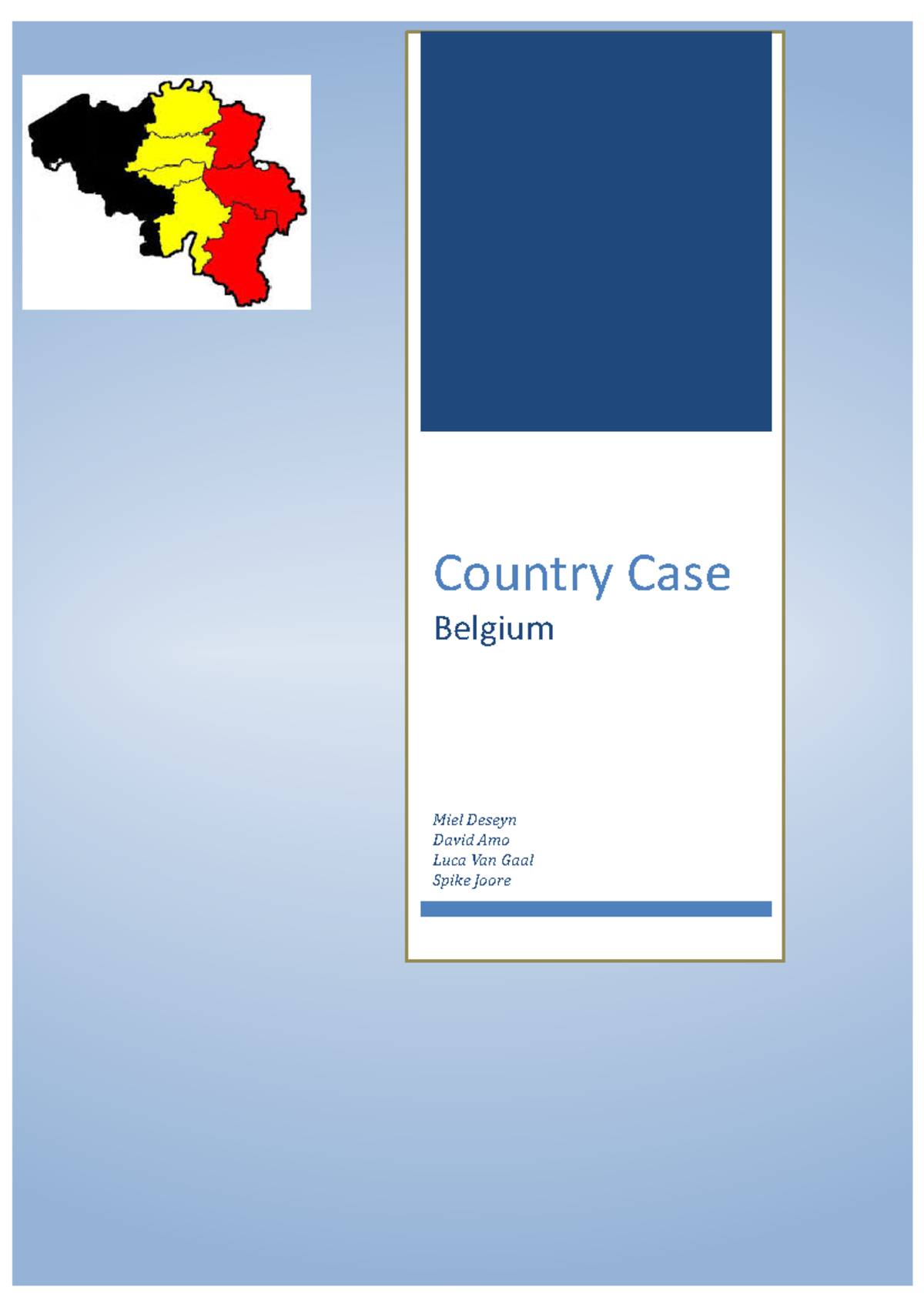 Tentamen 2 Maart 2016, vragen en antwoorden - Country Case Belgium Miel ...
