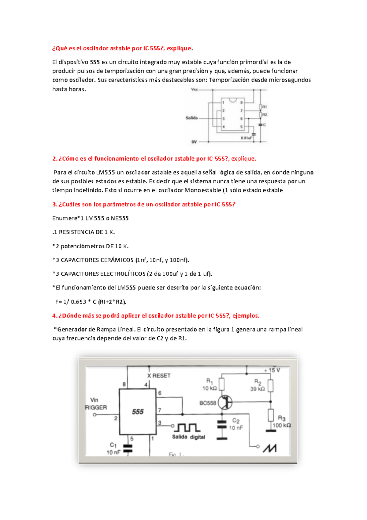Qué es el oscilador astable por IC 555 - El dispositivo 555 es un ...