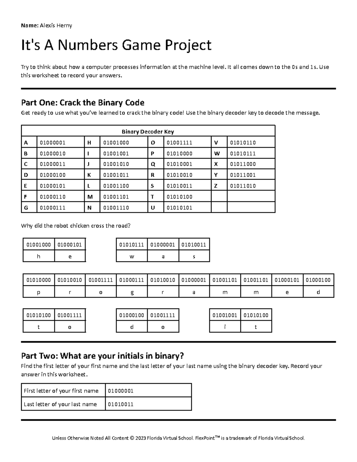 Its a numbers game project - Name: Alexis Herny It's A Numbers Game Project Try to think about ...