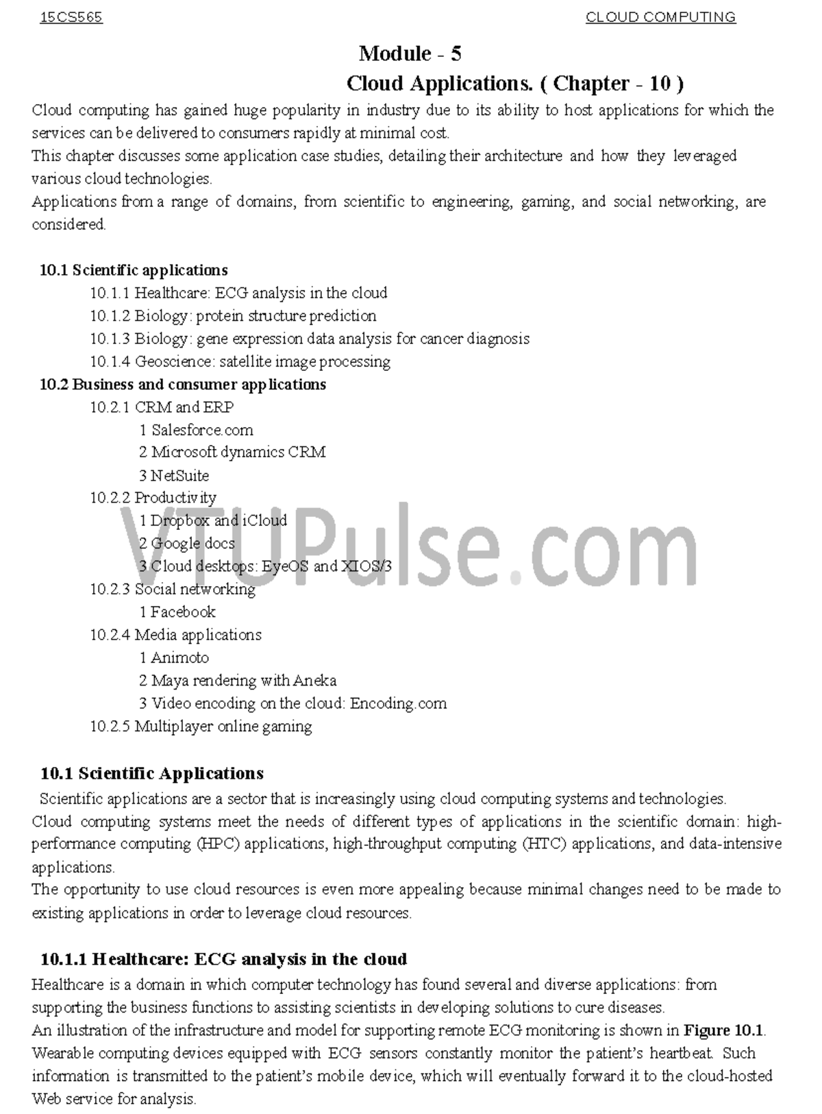 Cca mod5 - Notes - 15CS565 CLOUD COMPUTING Module - 5 Cloud ...