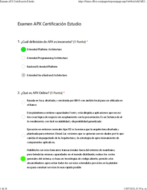 Material APX (1) - Efgvhh - Guía de estudio APX Como es el acceso a ...