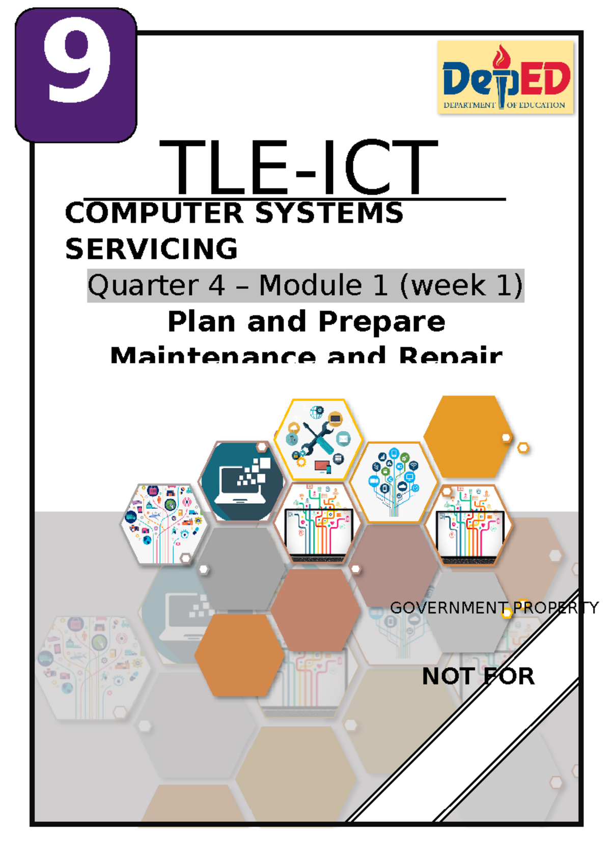 ICT Module Front PAGE - Bachelor of Secondary Education - 9 TLE-ICT ...