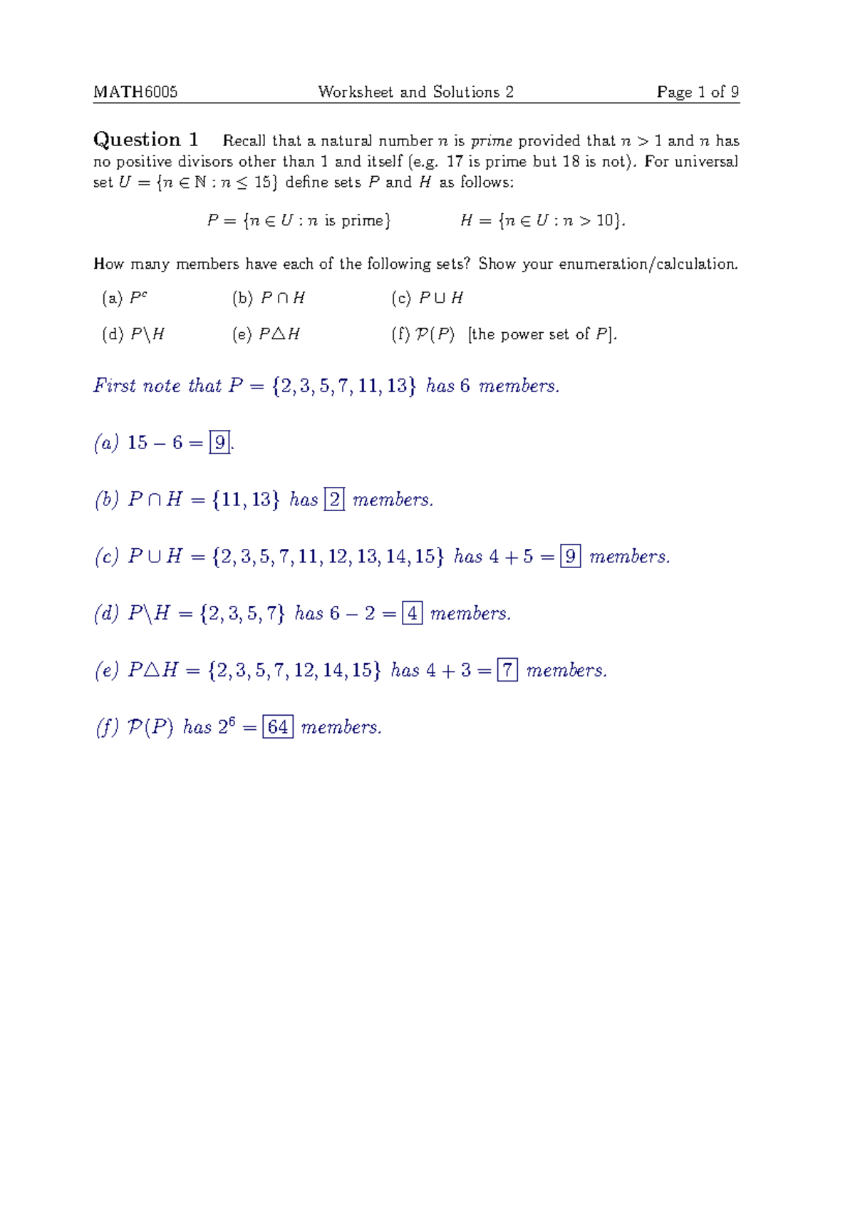 Sol Worksheet 2 - Question 1 Recall that a natural number n is prime ...