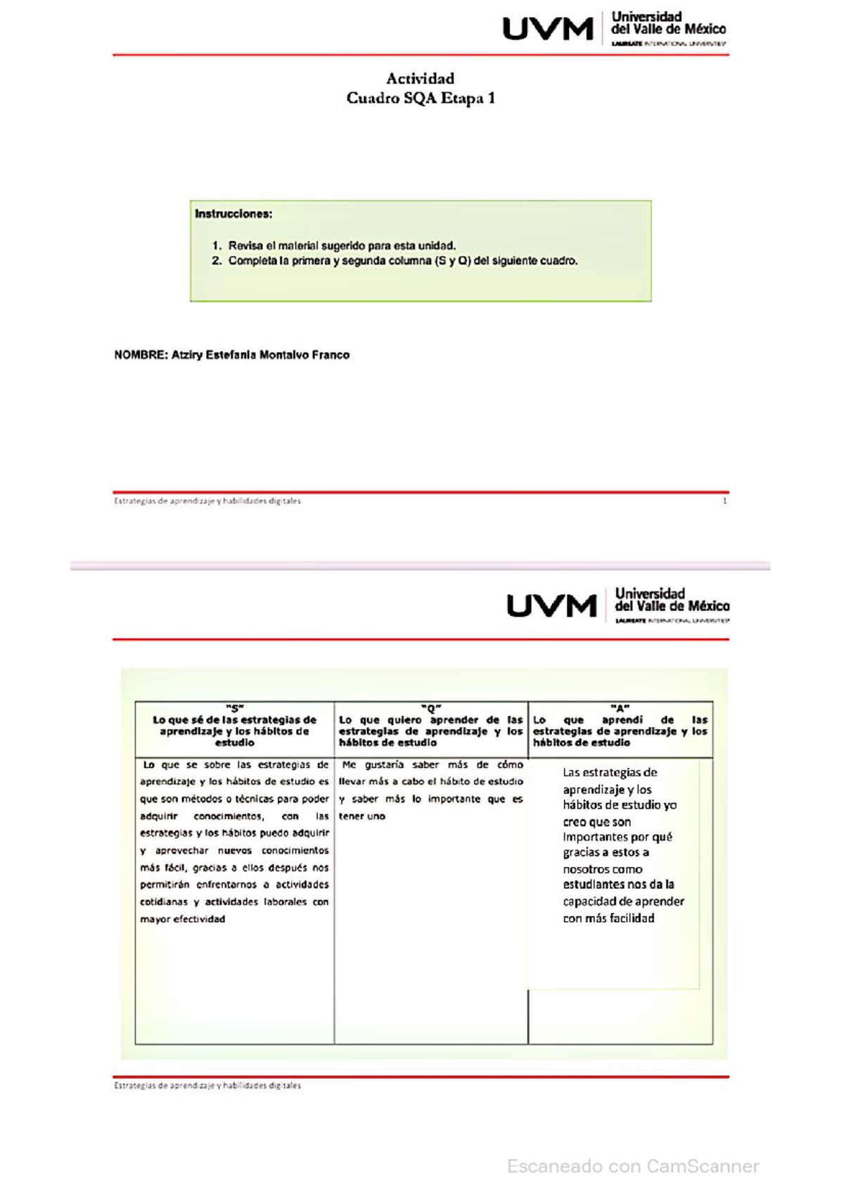 Cuadro Sqa Etapa 2 Un Documento Que Puede Servir Para Apoyar A Las Personas Que Necesiten Esto 