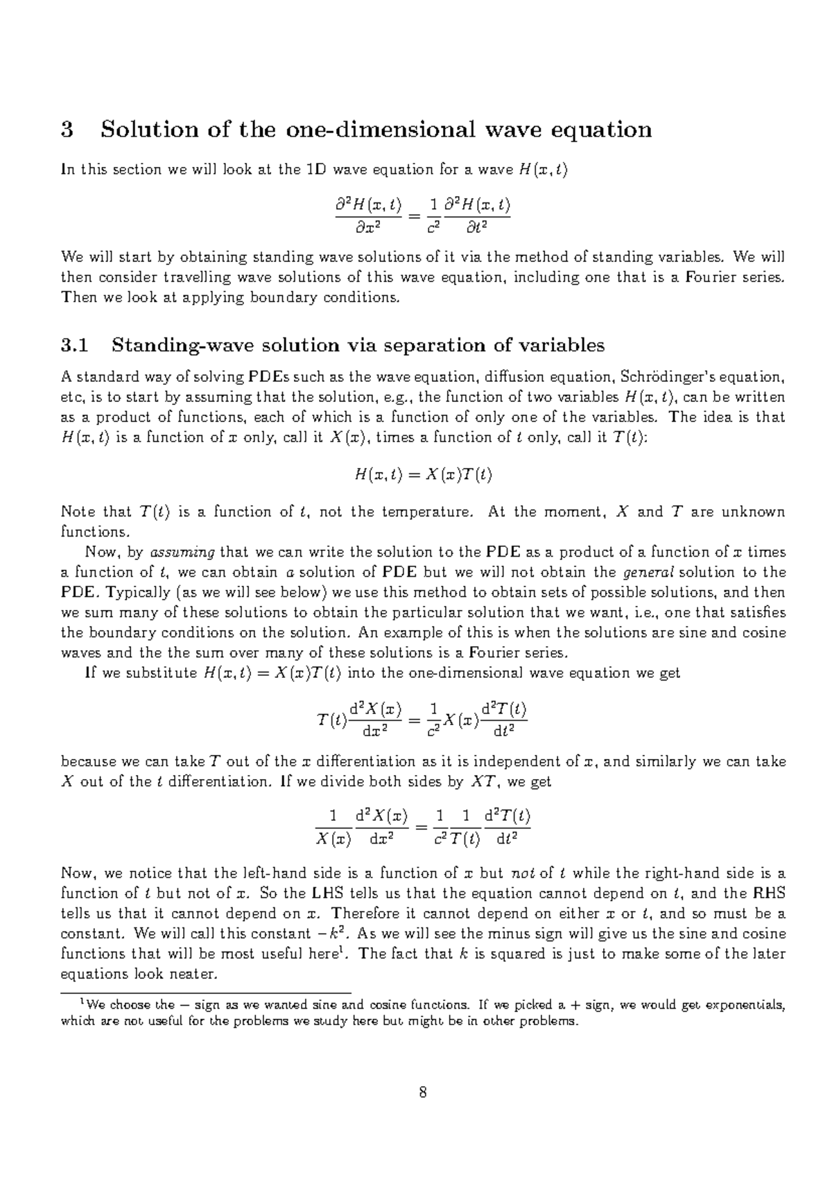 Pdes part2 - Derivation one dimensional wave equation - 3 Solution of the one-dimensional wave ...