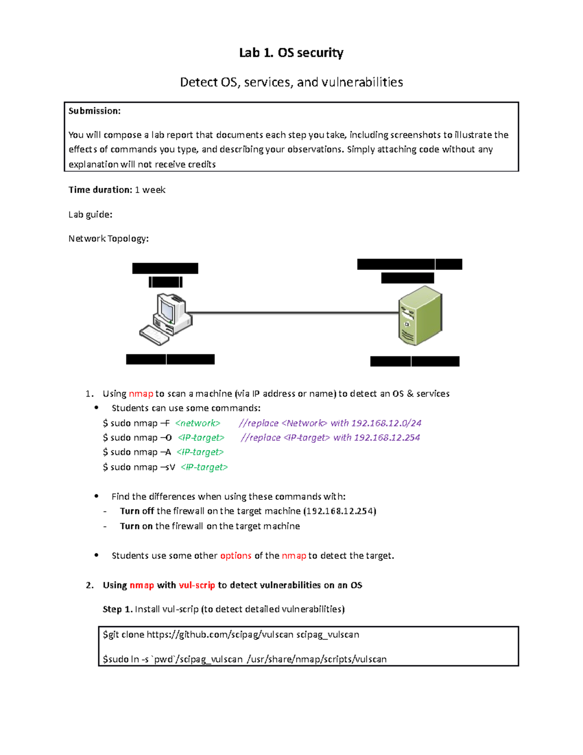 Lab 1. OS security - AN TOAN THONG TIN LAB - Lab 1. OS security Detect ...
