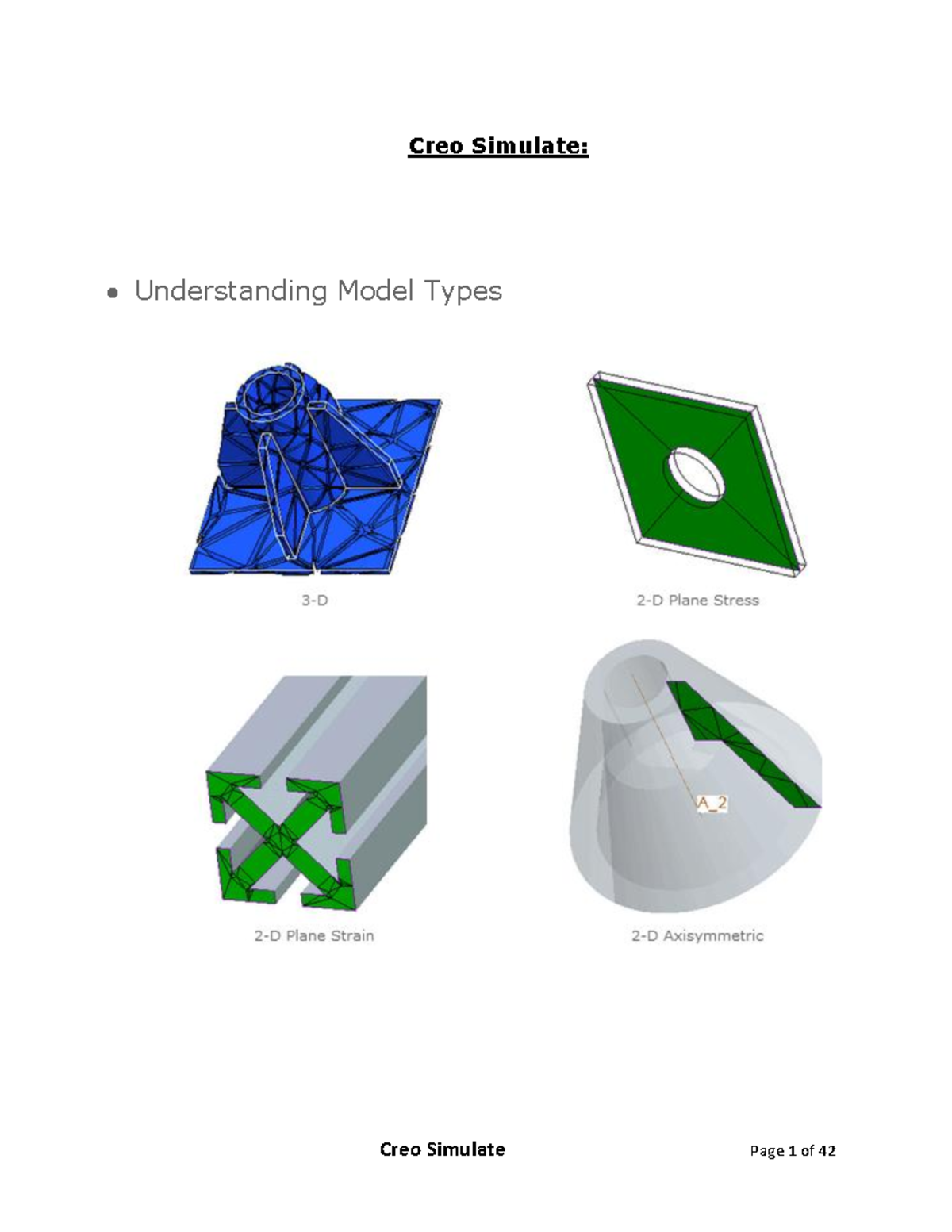 Creo Simulate- 3D- Plane Stress - Plane Strain - Creo Simulate ...