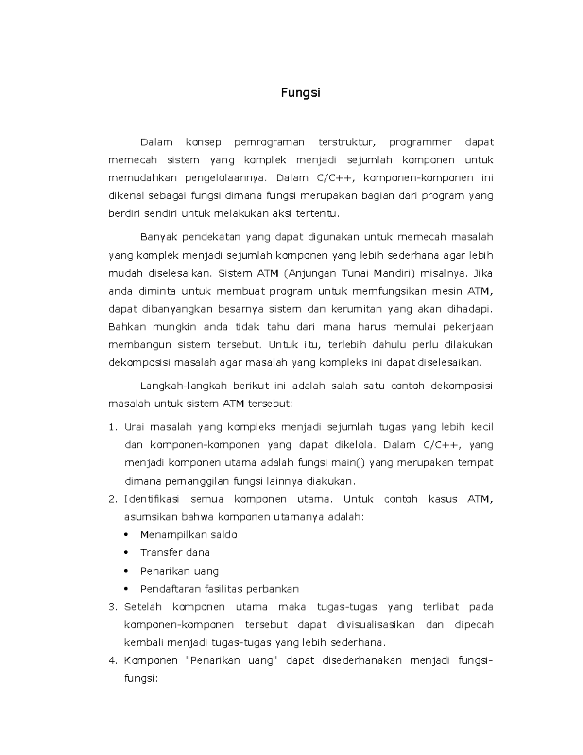 APL - ch 7 Fungsi - Fungsi Dalam konsep pemrograman terstruktur ...