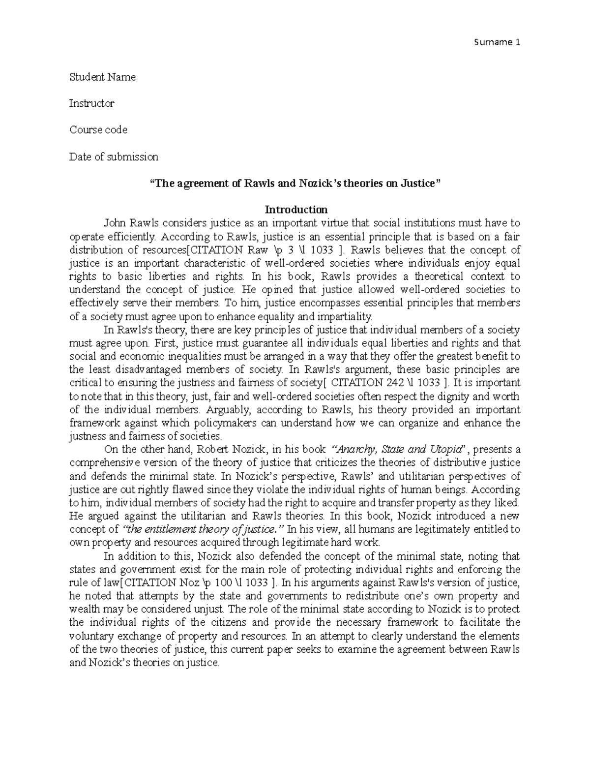 22 pages - excellent course material - Student Name Instructor Course ...