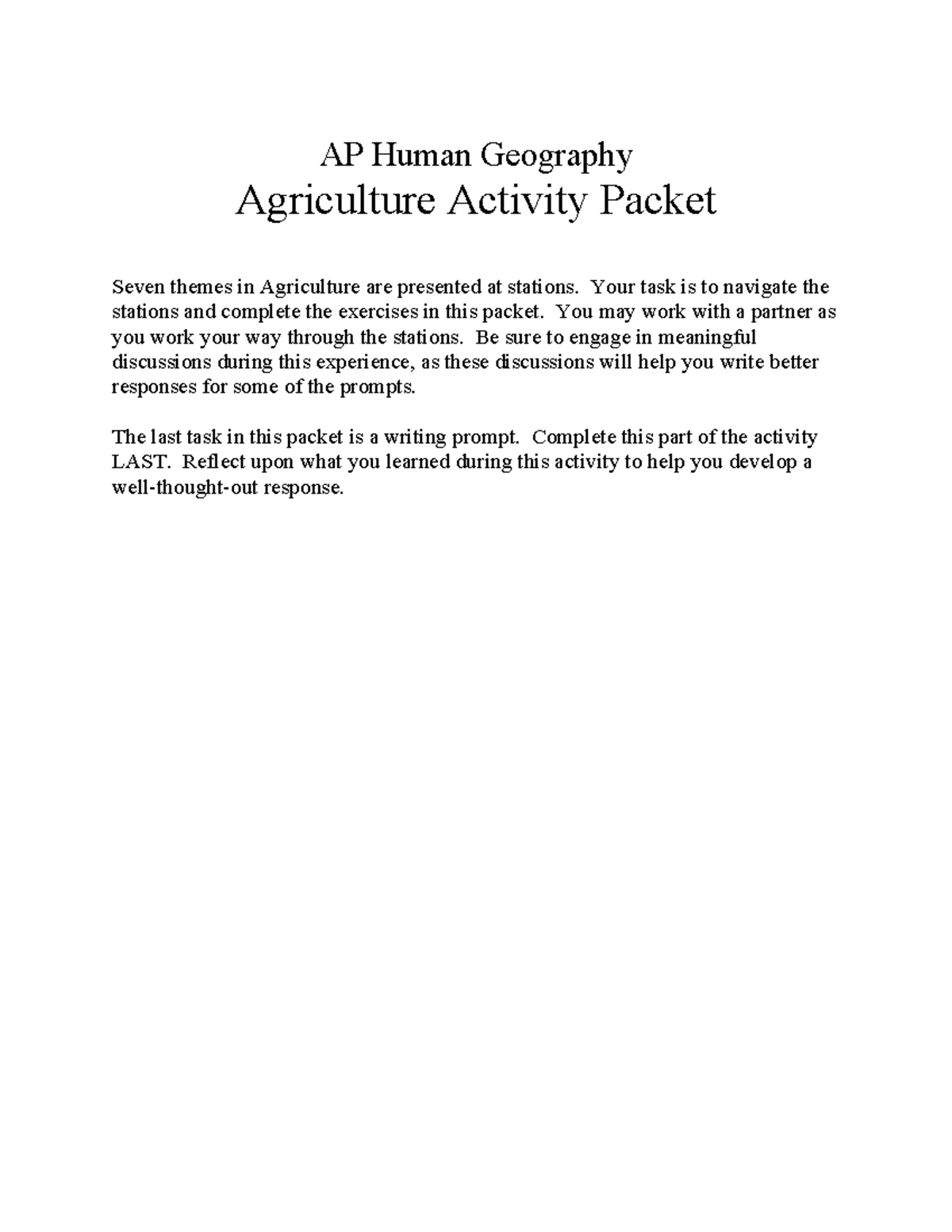 Agriculture-Stations-Activity-Response-Packet copy - AP Human Geography ...