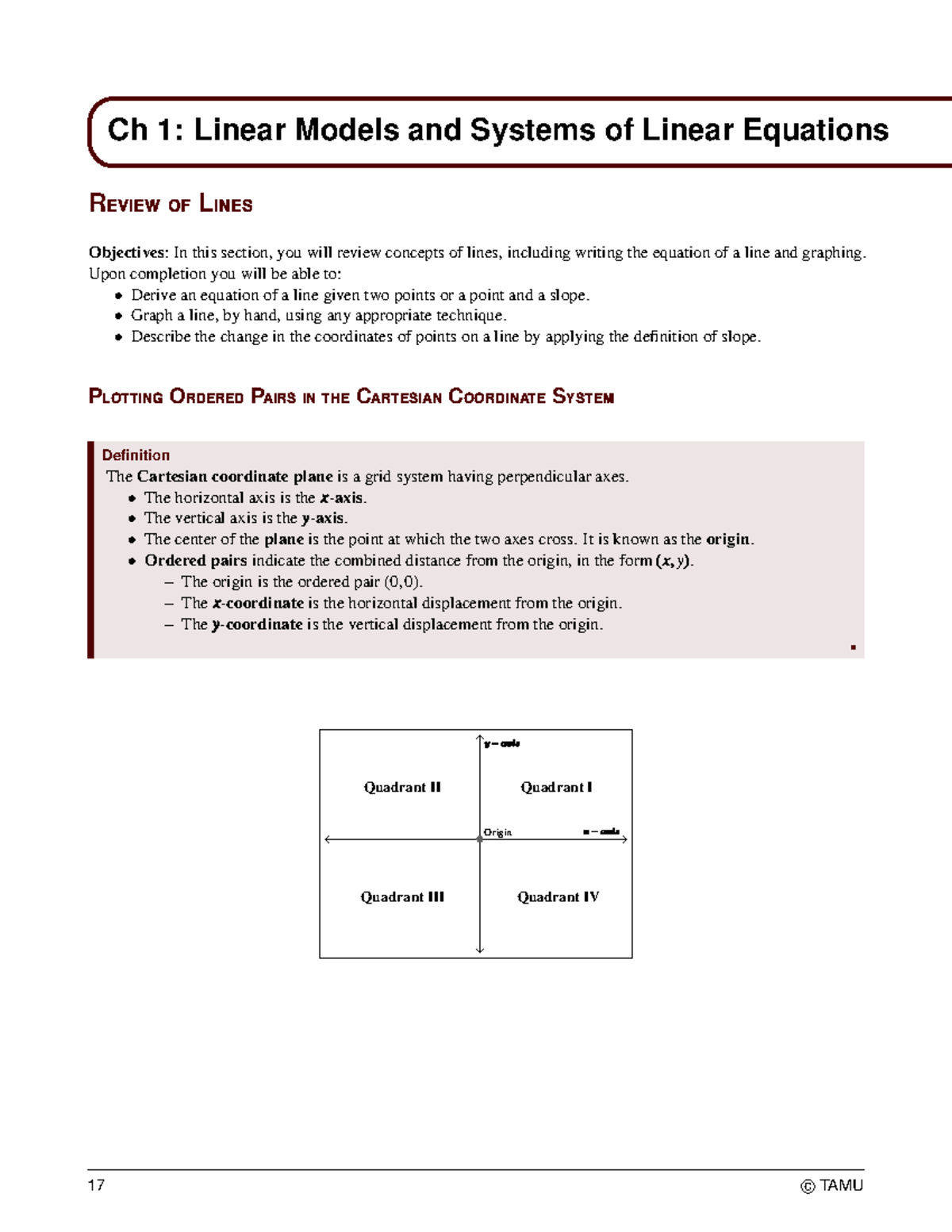 Math 140 Lecture Notes Systems of Linear Equations Spring 2020 - Ch 1 ...